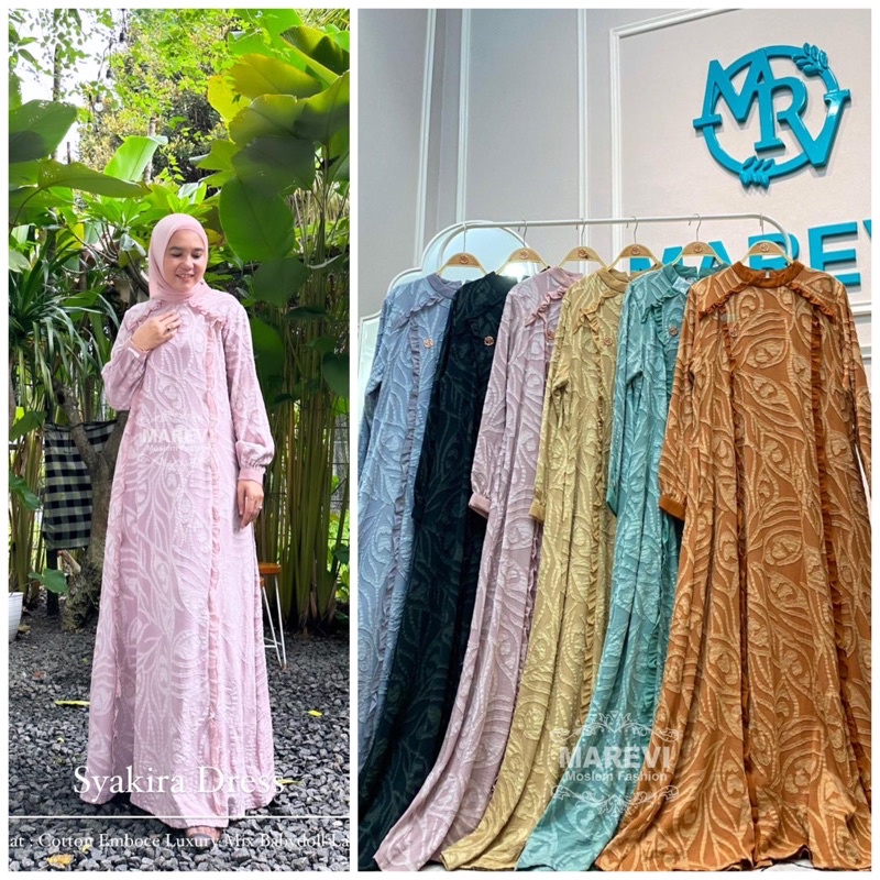Jual SYAKIRA DRESS/MAREVI STANDAR DN JUMBO | Shopee Indonesia