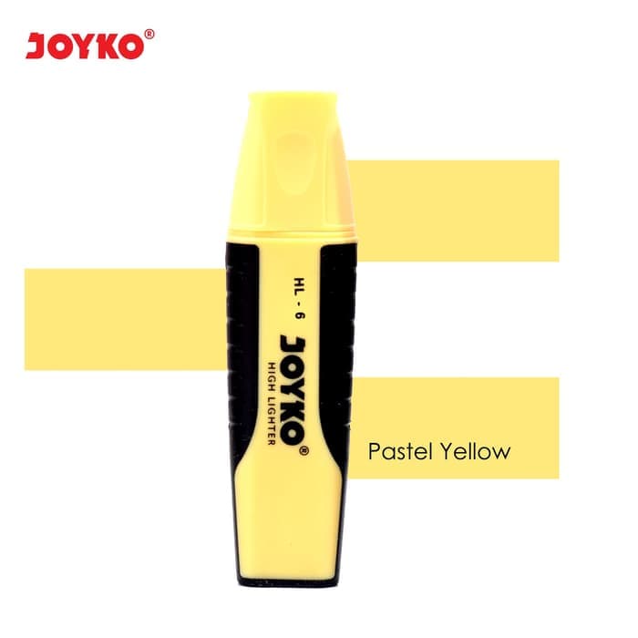 Jual Highlighter / Penanda Berwarna Joyko HL-6 HL6 Pastel Yellow ...