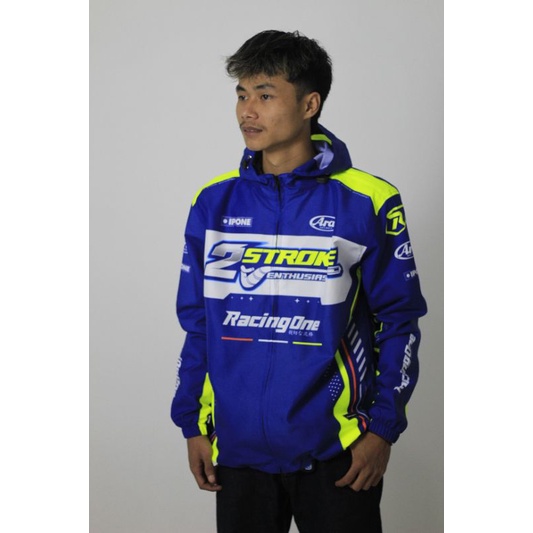 Jual Racing One / Jaket Parasut Full Printing 2Stroke (01) / Waterproof Premium Quality | Shopee ...