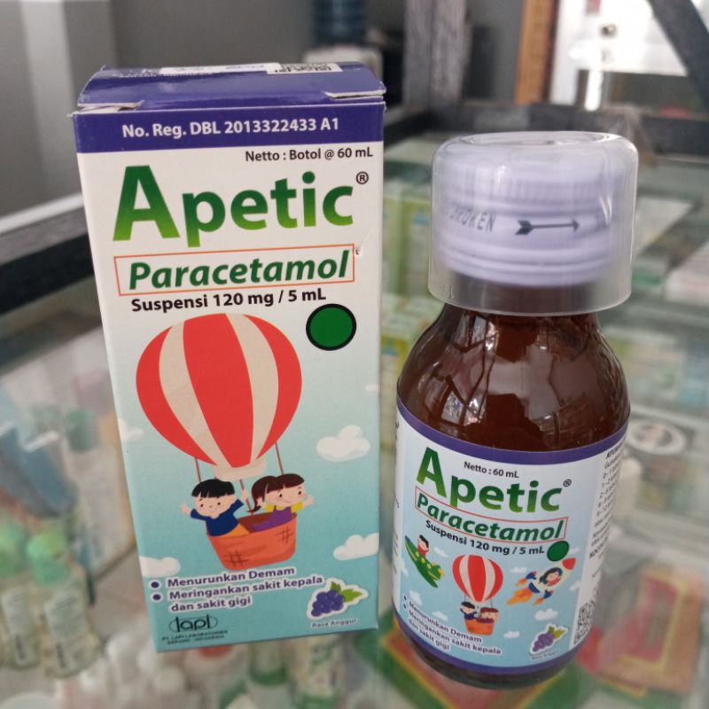 Jual APETIC PARACETAMOL SIRUP 60 ML | Shopee Indonesia