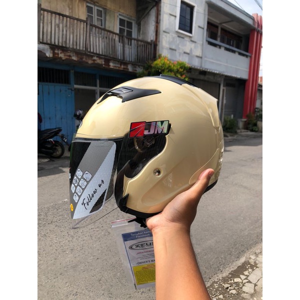 Jual Zeus 627 Ivory Helm Harian Touring Adventure Putih Gading | Shopee ...