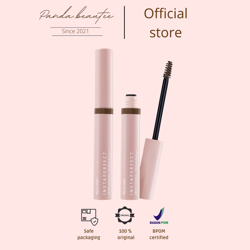 Jual PANDABEAUTEE - Wardah Instaperfect BROWFESSIONAL 3D Brow Mascara 5 ...