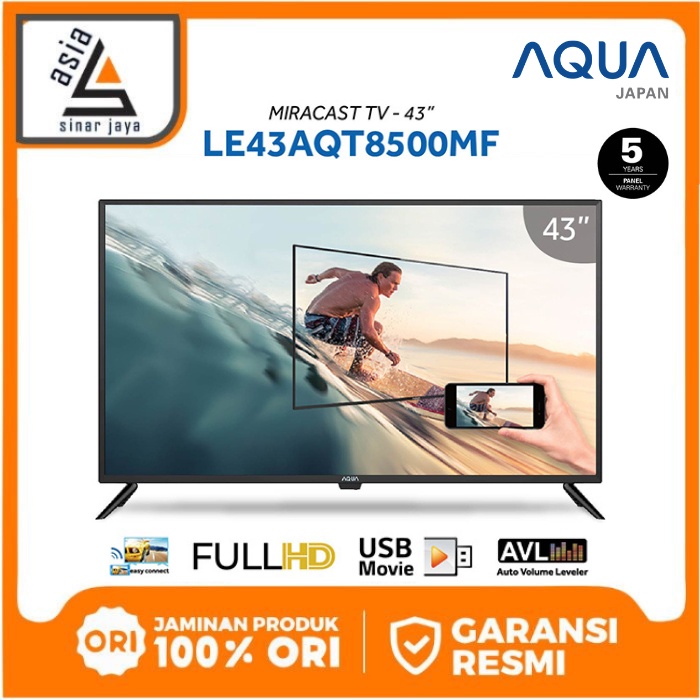 Jual AQUA Japan LED TV Digital 43 Inch Full HD LE43AQT8500MF/ 43AQT8500 / 43AQT8500MF ...