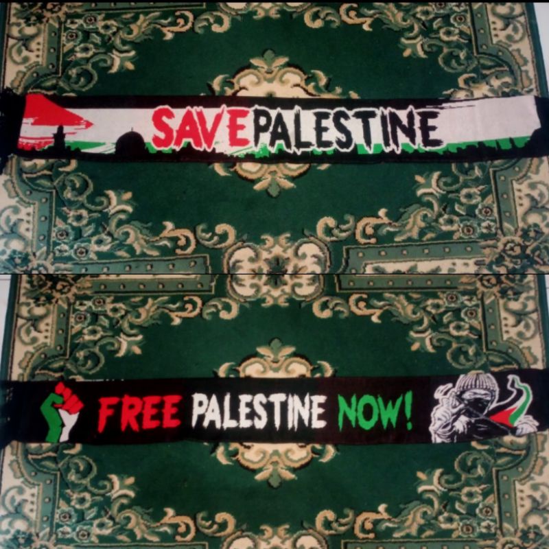 Jual Syal SAVE PALESTINE X FREE PALESTINE NOW! | Shopee Indonesia