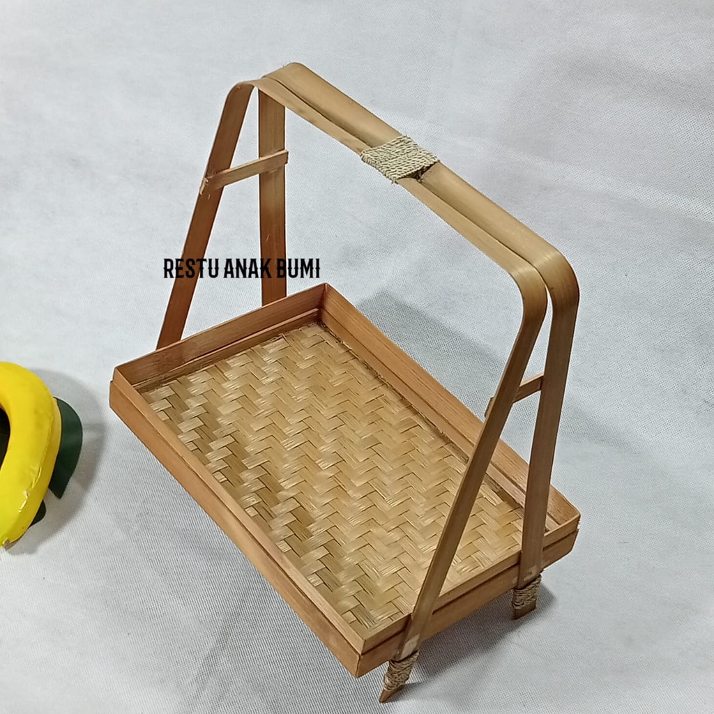 Jual (A051) Rak Bambu Persegi Panjang 30x20cm | keranjang bambu ...