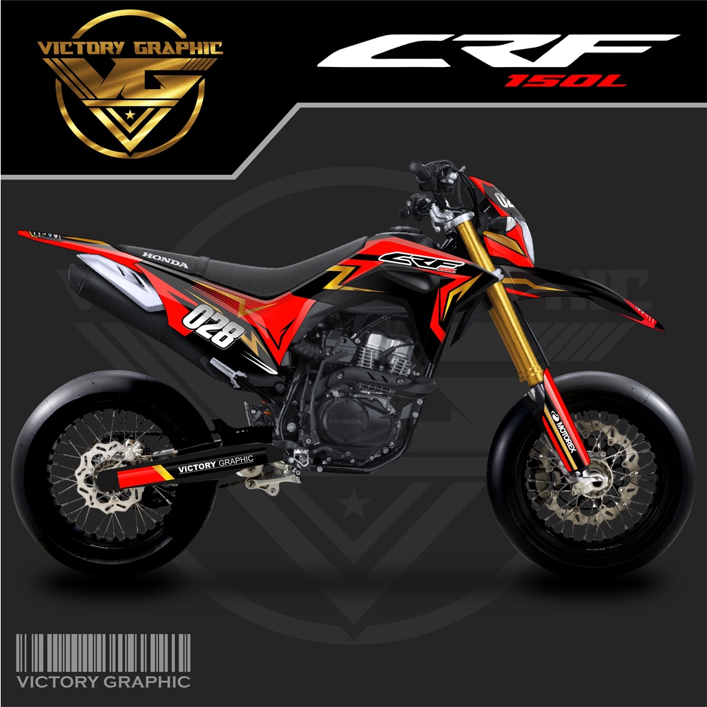 Jual Stiker Motor Crf 150L Decal CRF 150L Fullbody Sticker Crf 150L ...