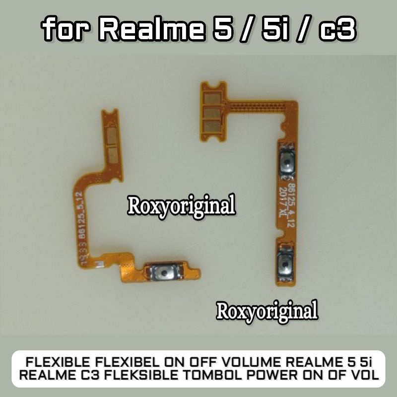 Jual FLEXIBLE FLEXIBEL ON OFF VOLUME REALME 5 5i REALME C3 FLEKSIBLE TOMBOL POWER ON OF VOL ...