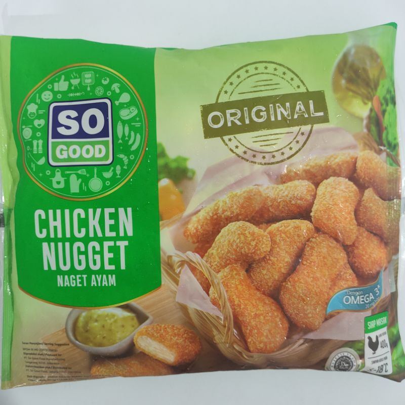 Jual SO GOOD Chicken Nugget Naget Ayam Rasa Original dan Hot N Spicy 400gr | Shopee Indonesia