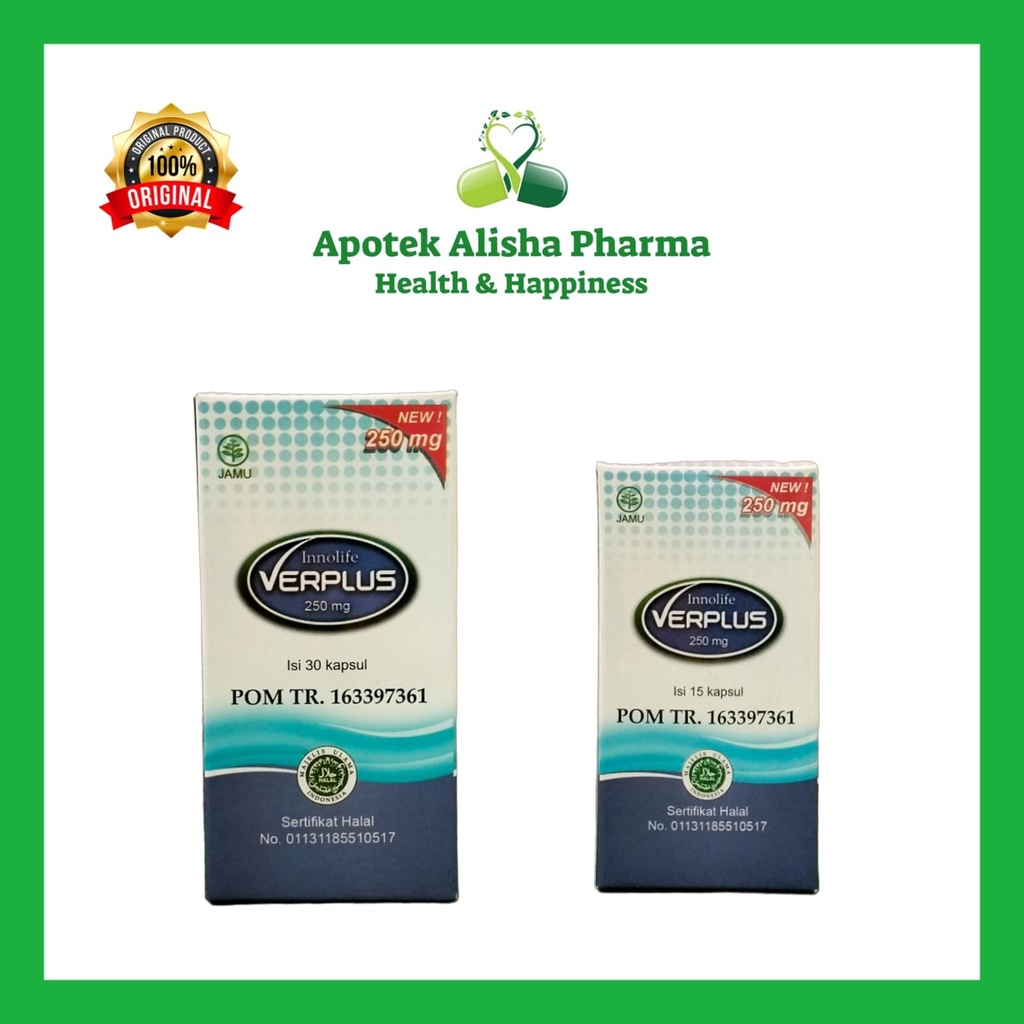 Jual Innolife Verplus Kapsul (Botol 15/30kapsul) - Inolife Ferplus Kapsul Herbal Cacing Kering ...