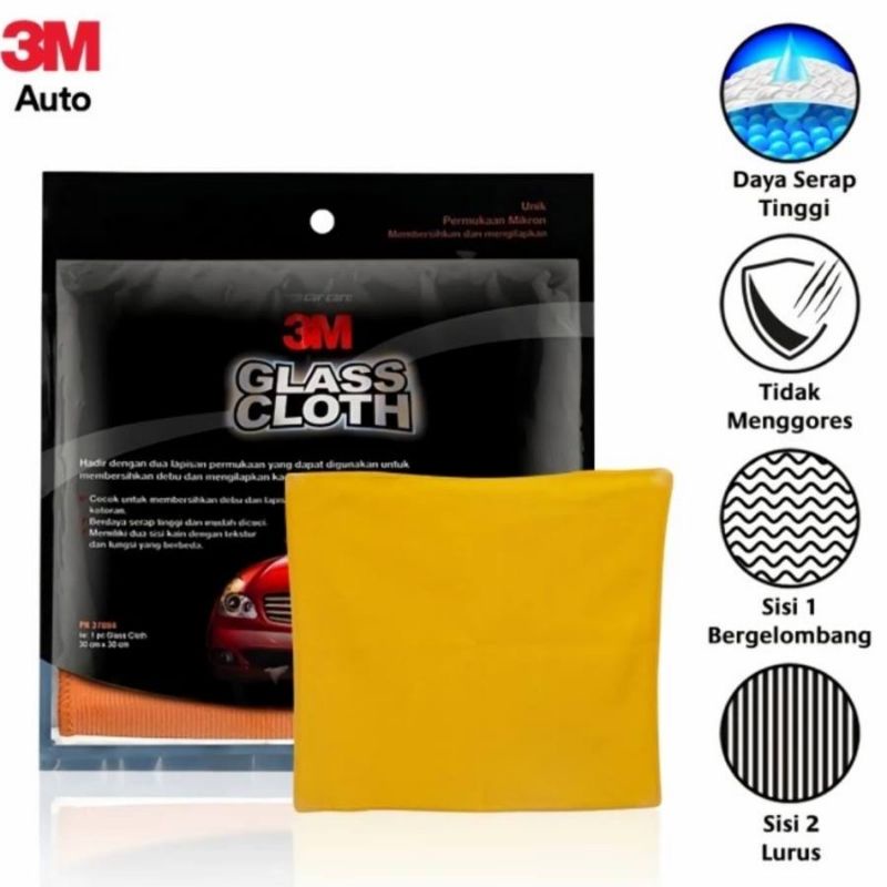 Jual 3m glass cloth / kain lap kaca mikrofiber / lap pembersih interior ...