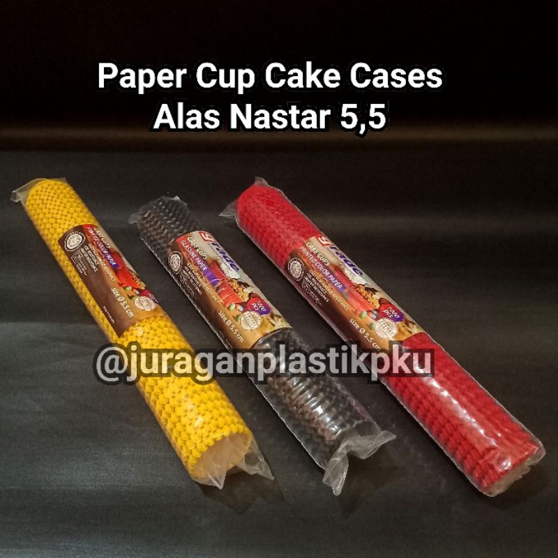 Jual Alas Nastar Paper Cup Cake Cases 5,5 isi 1000pcs/roll | 5,0 Hitam ...