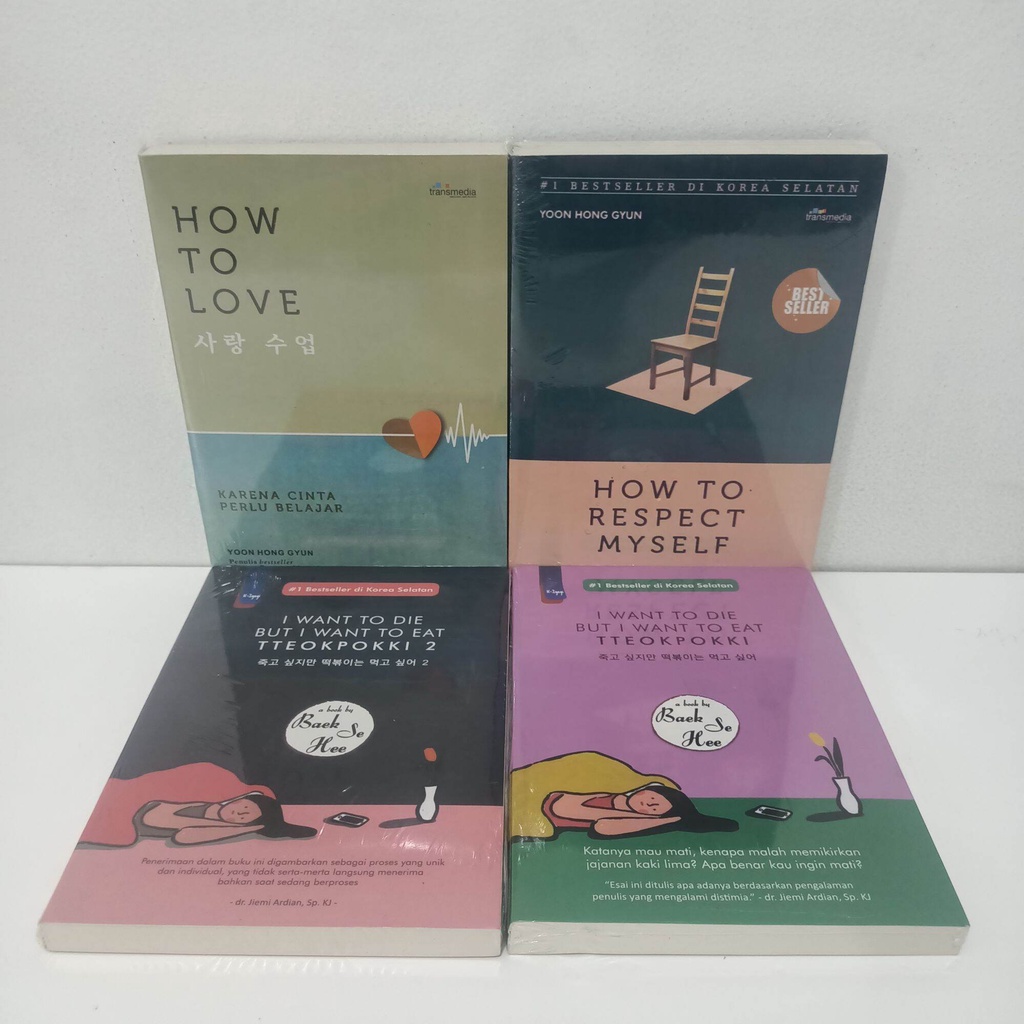 Jual Paket 4 Buku How To Respect Myself How To Love I Want To Die