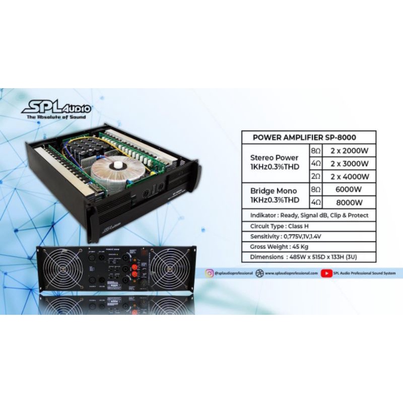 Jual Power SPL Audio SP20000 Original Versi Racing Spl audio | Shopee ...