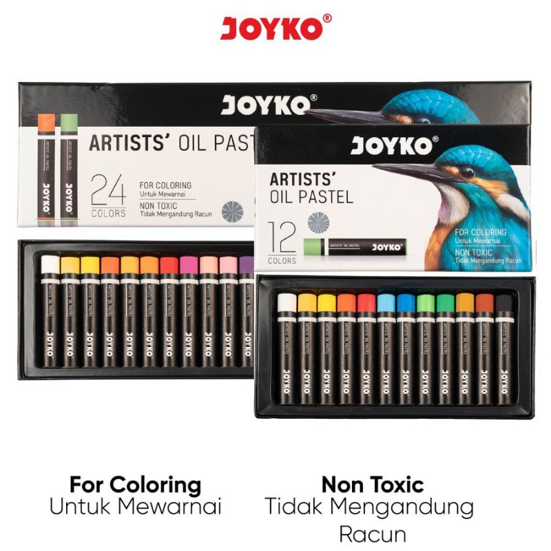 Jual JOYKO ARTIST OIL PASTELS OP-12ART | CRAYON MINYAK 12 WARNA NON ...