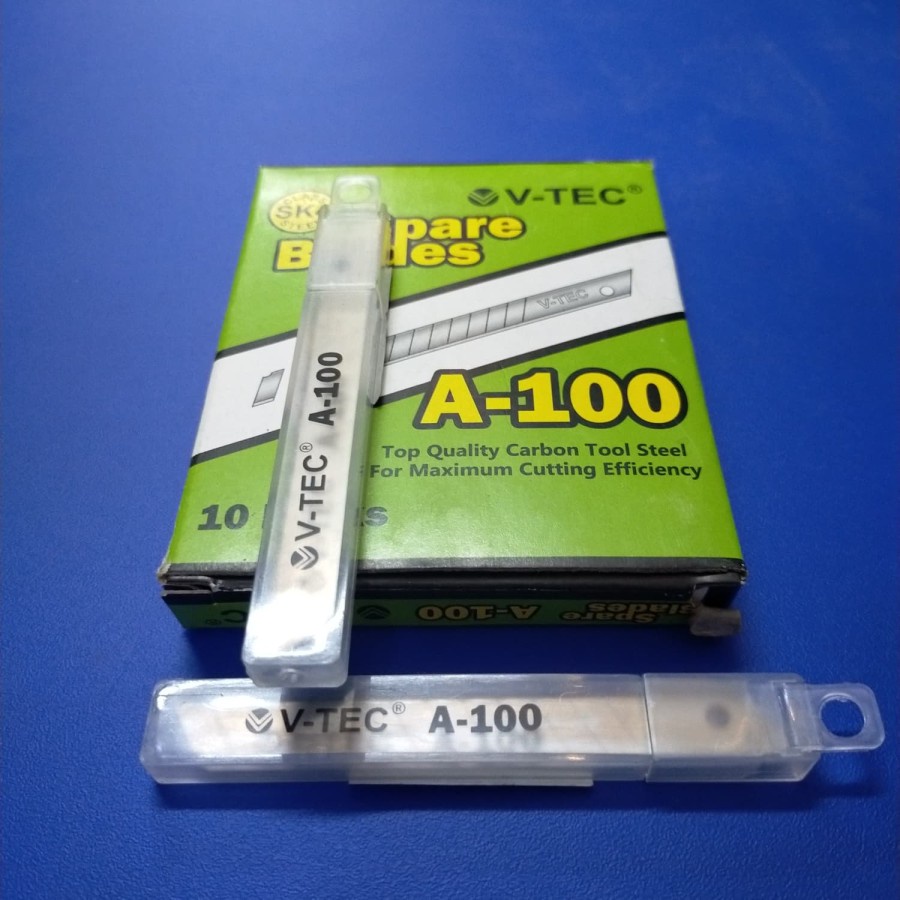 Jual V-TEC Refill Cutter Type A-100 Merah (1 Box = 12 Pack, 1 Pack = 5 ...
