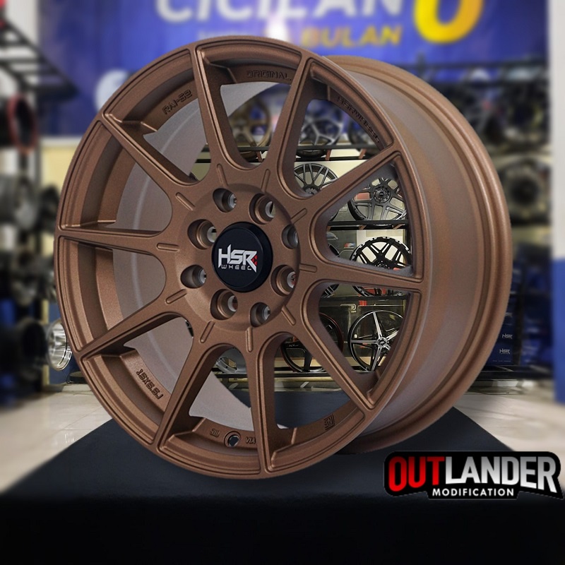 Jual Velg Racing Mobil Brio Jazz Vios Yaris Rig 15 HSR RI-S2 Bronze ...