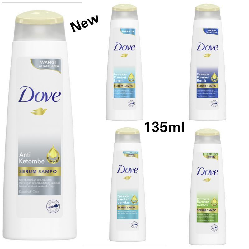 Jual Dove Serum Sampo Rambut Rontok / Anti Ketombe 50ml 135ml 290ml ...