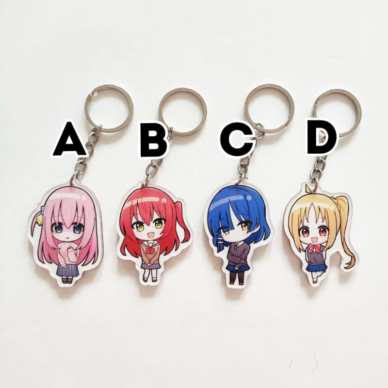 Jual Keychain Anime Bocchi the Rock 1 Gotou Hitori Yamada Ryou Ijichi ...