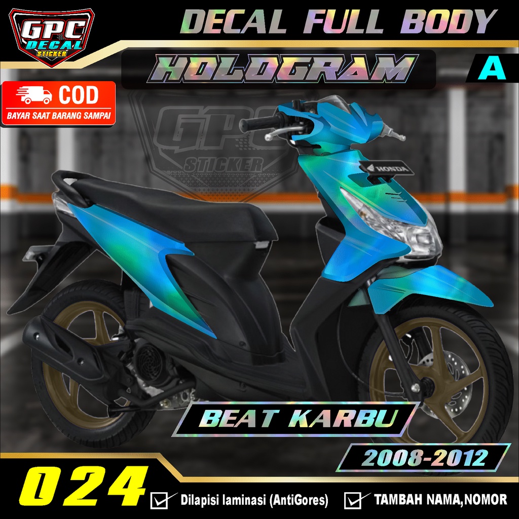 Jual DECAL STICKER VARIASI FULLBODY HOLOGRAM BEAT KARBU LAMA DESAIN ...