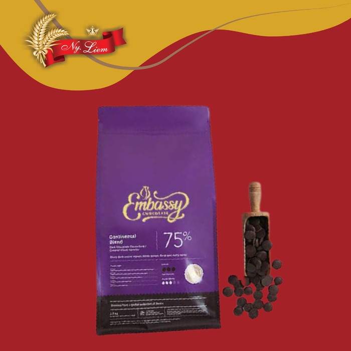 Jual EMBASSY The Continental Blend Couverture Chocolate 75% 2,5kg ...