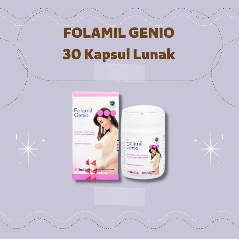 Jual FOLAMIL GENIO @30 - MULTIVITAMIN DAN MINERAL UNTUK IBU HAMIL ...