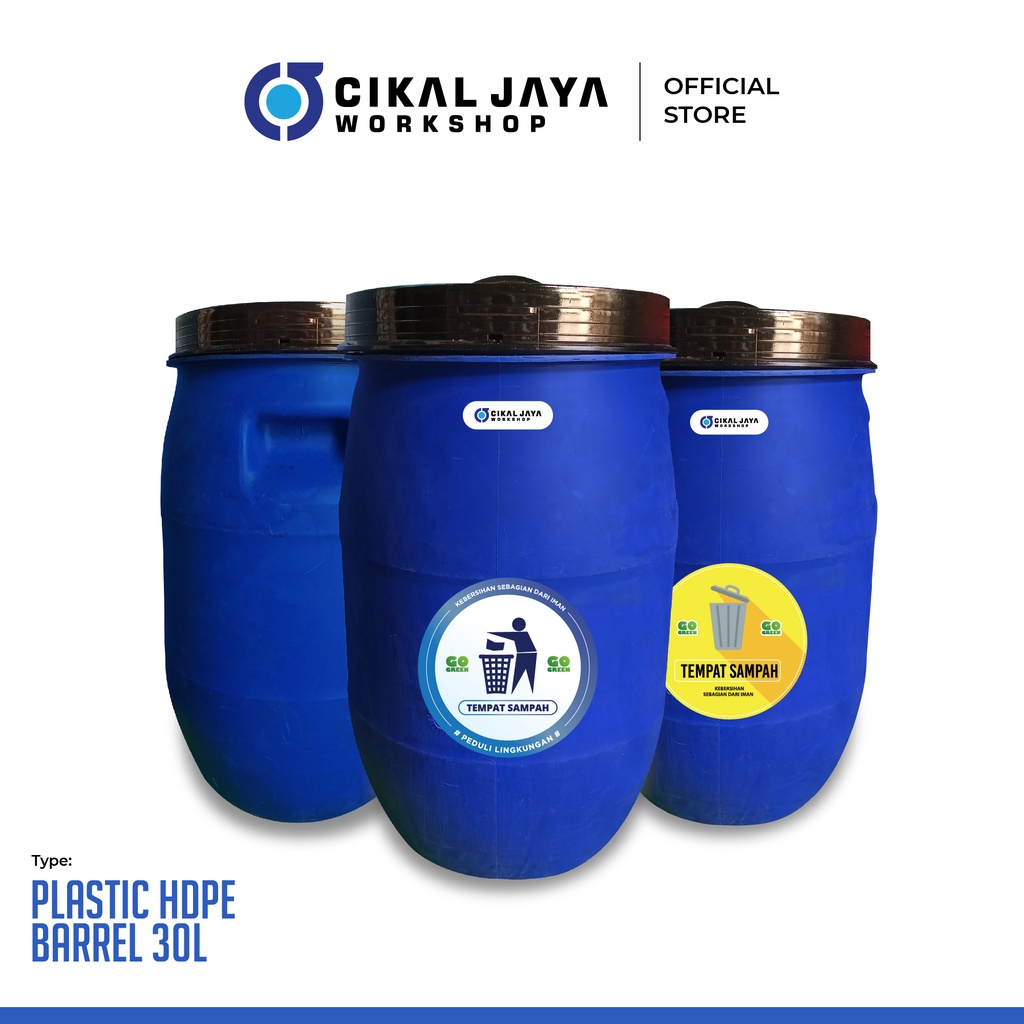 Jual Tempat Sampah / Plastik HDPE Barrel / Tong Sampah / Plastik HDPE ...