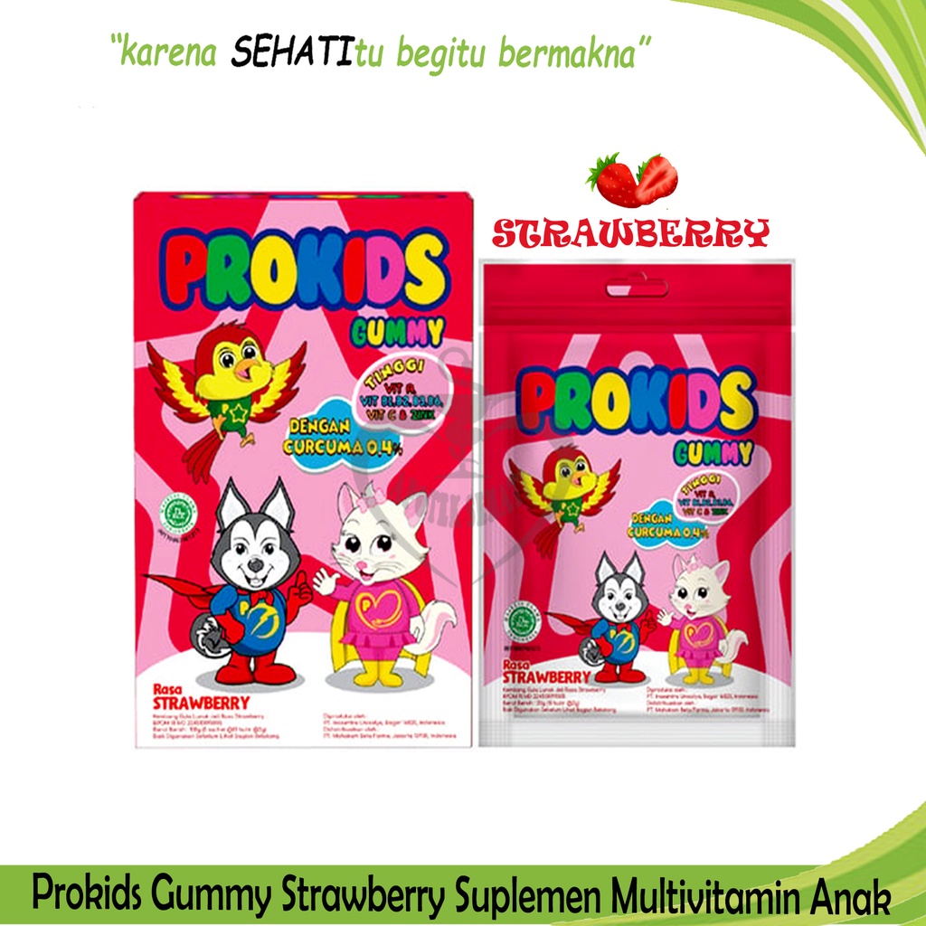 Jual Prokids Gummy Suplemen Multivitamin Plus Curcuma | Shopee Indonesia