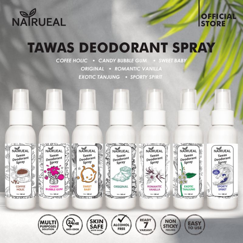 Jual Natrueal - Tawas Deodorant Spray 100 Ml Deodorant Tawas Non ...