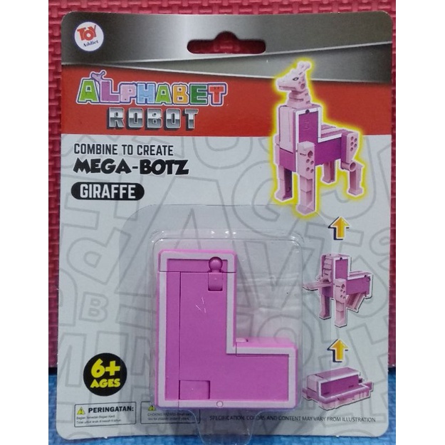 Jual Toy Addict Mainan Edukasi Alphabet Huruf Robot Mega Bots (A-Z ...