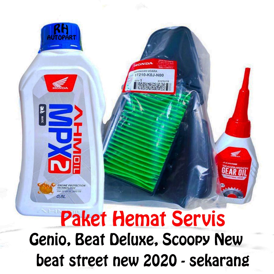 Jual PAKET SERVIS FILTER UDARA GENIO FILTER UDARA BEAT DELUXE 2020 ...