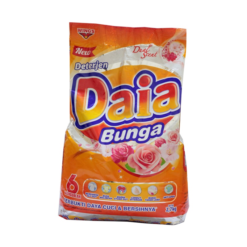 Jual Daia Detergent Sensasi Bunga 2.7Kg | Shopee Indonesia