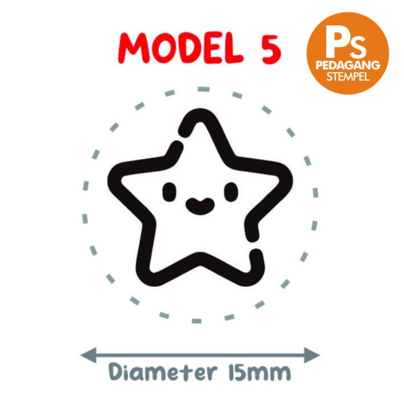 Jual Stempel Nilai Guru / Stempel Reward Bintang Satu / Stempel Nilai ...