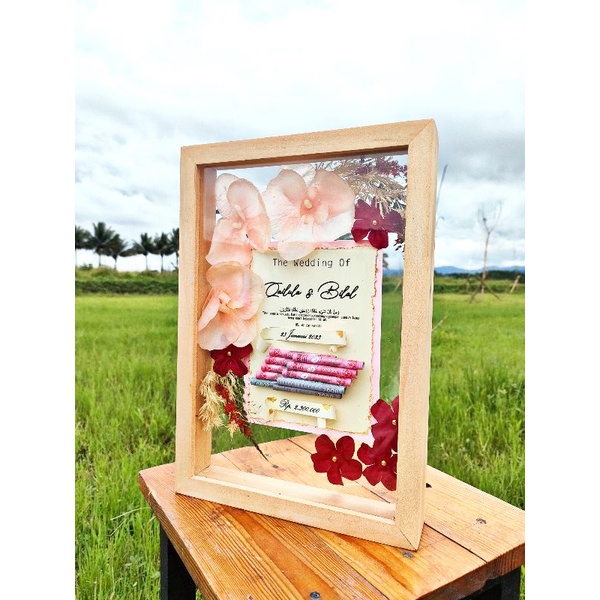 Jual MAHAR PERNIKAHAN BINGKAI, PIGURA MAHAR AKRILIK, MAHAR ANGGREK ...