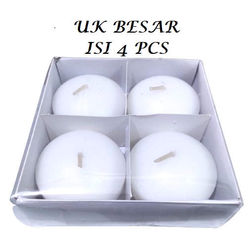 Jual Lilin Apung Putih Floating Candle Isi 4 Pcs | Shopee Indonesia