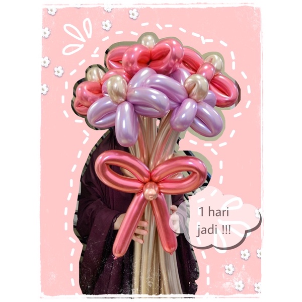 Jual Buket balon jakarta | flowers ballon | flowers ballon viral ...