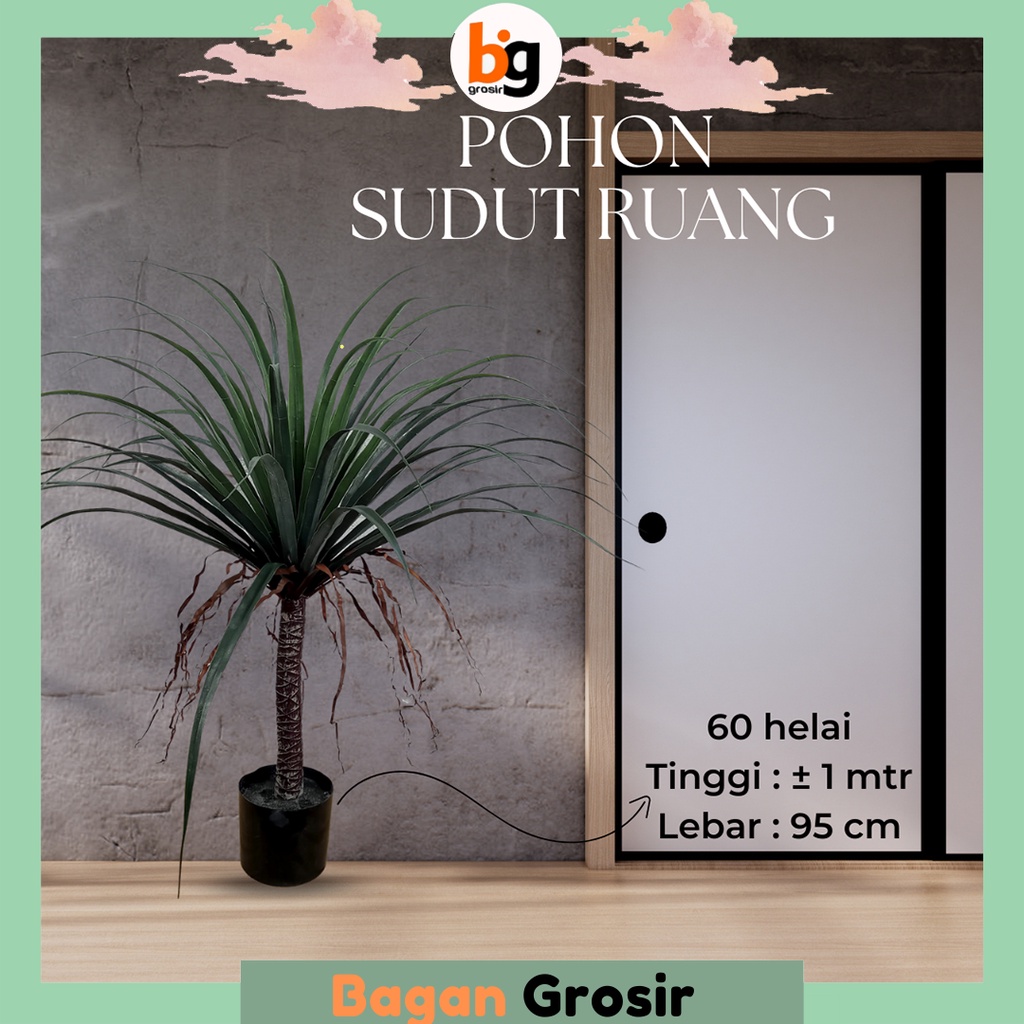 Jual BG / COD / POHON TINGGI 1 METER POHON PALSU HIAS IMITASI ...