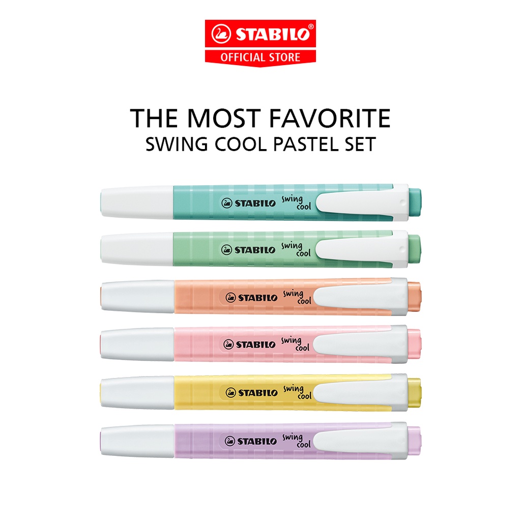 Jual STABILO swing cool Pastel Highlighter Pen Marker Spidol Warna ...