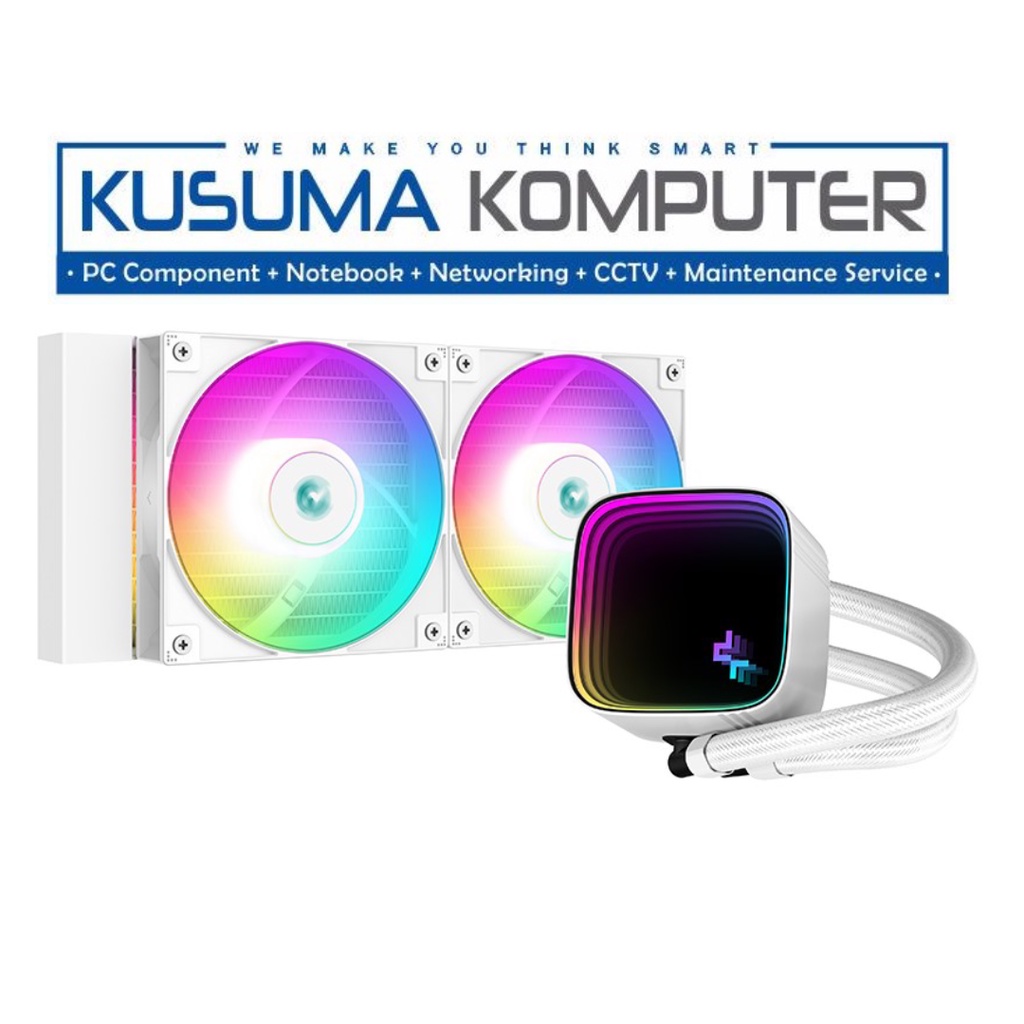 Jual DeepCool LS520 SE WH ARGB White liquid CPU cooler | Shopee Indonesia