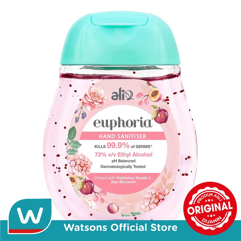 Jual ALIA Anti-Bacterial Hand Sanitizer Euphoria 50Ml | Shopee Indonesia
