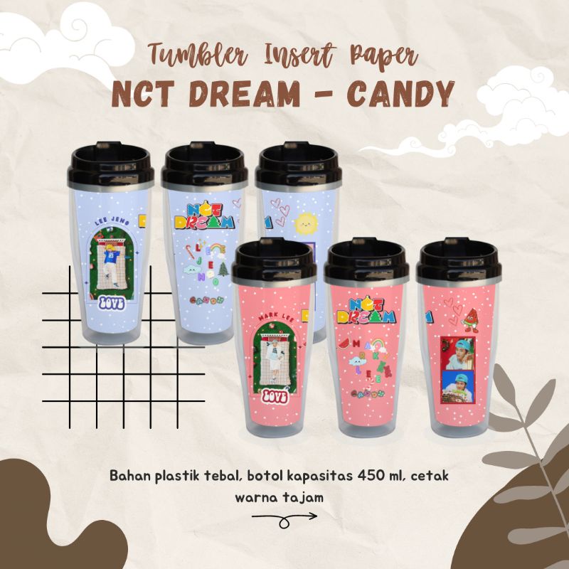 Jual Tumbler insert paper NCT Dream - Candy - hadiah souvenir ...