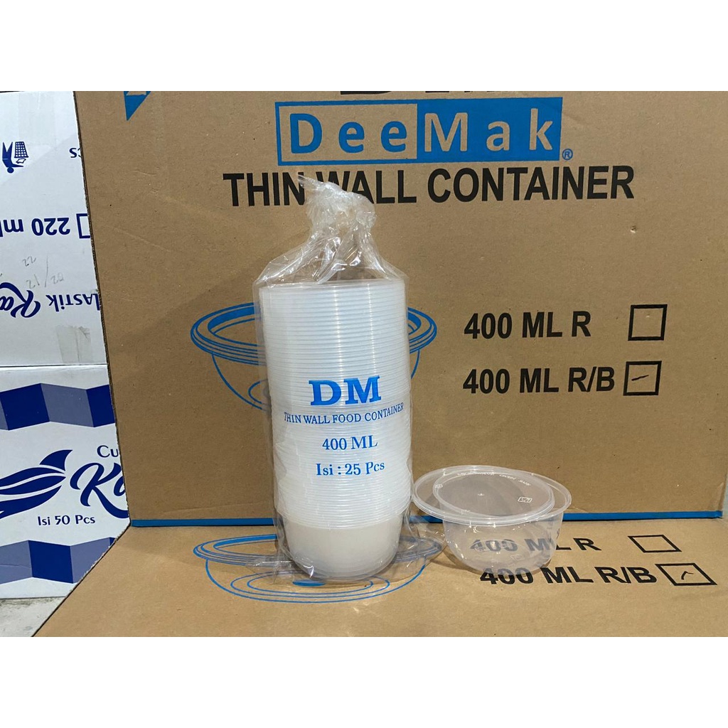 Jual Thinwall DM 400 ML B / Kotak Makan Bulat 400 ML | Shopee Indonesia