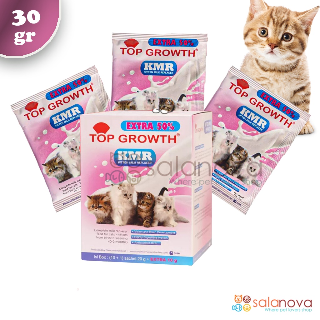 Jual Top Growth Susu Kucing Untuk Kitten / Anak Kucing 30gr | Shopee ...