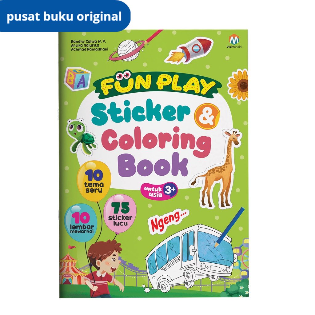 Jual Buku Sticker dan Mewarnai - Fun Play Sticker & Coloring Book ...