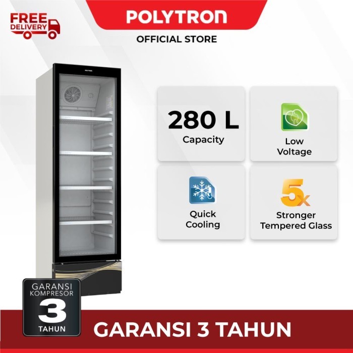 Jual POLYTRON Showcase 280 Liter SCN237 (PALEMBANG) | Shopee Indonesia