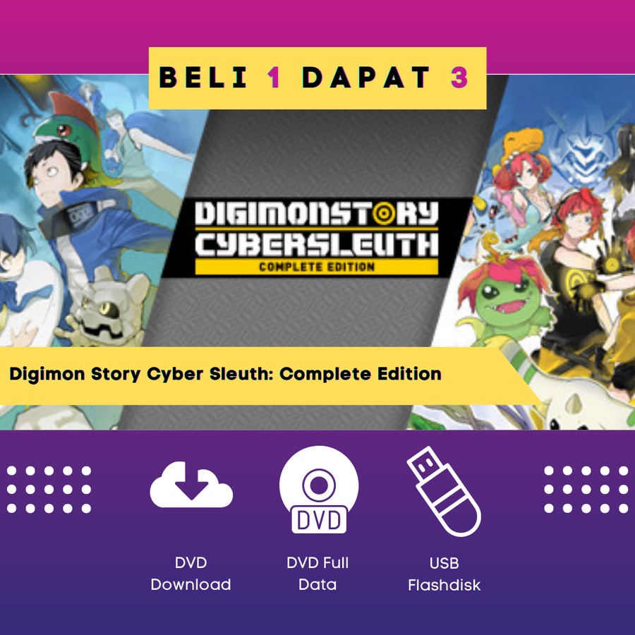 Jual Digimon Story Cyber Sleuth: Complete Edition | GAME PC ORIGINAL | Shopee Indonesia