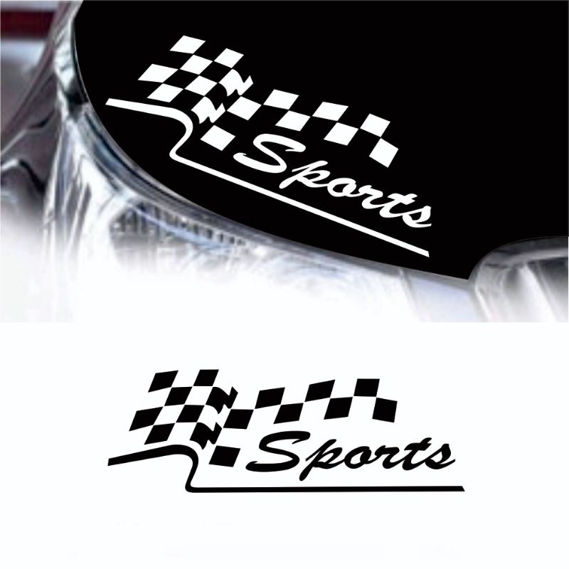 Jual STIKER MOBIL STICKER CUTTING SPORT BUAT KAP MOBIL DEPAN BAMPER ...