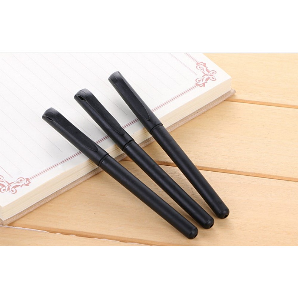 Jual Pulpen Hitam 0.7mm Motif Polos Tinta Hitam Simple Ballpoint / Pena ...