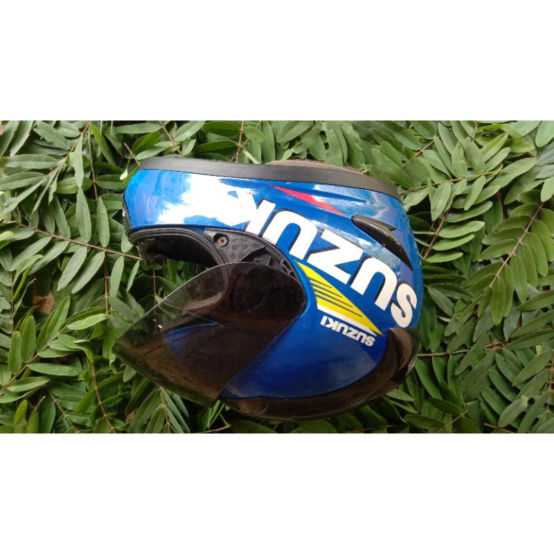 Jual helm fullface suzuki original helm suzuki bawaan motor original ...