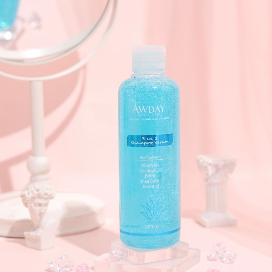 Jual Awday 3in1 Shampoo Serum Hair Treatment | Shopee Indonesia