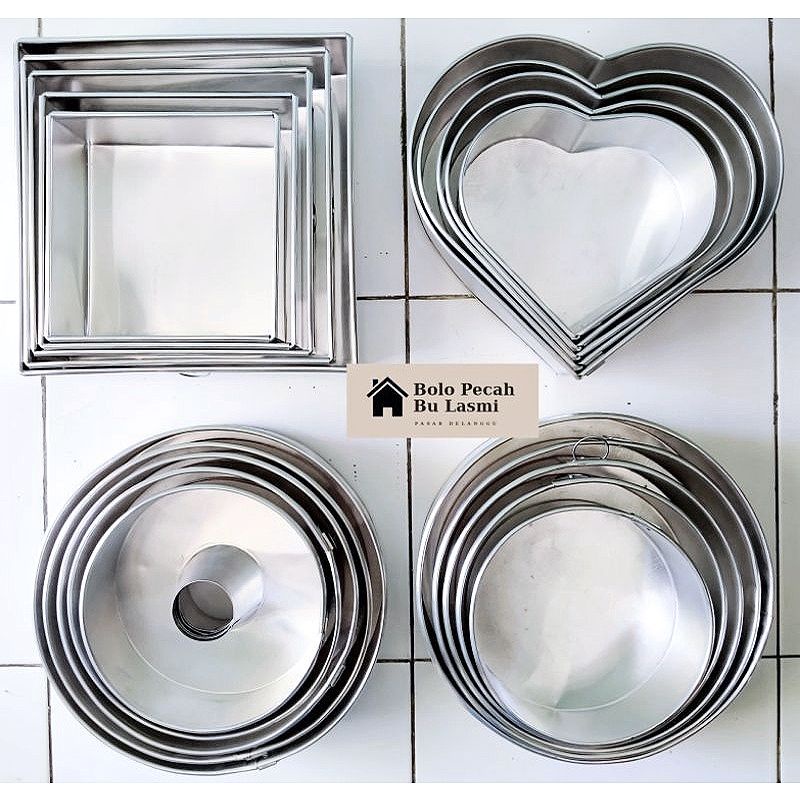 Jual Loyang Bolu 1 Set Isi 5 pcs Tersedia Berbagai Bentuk Persegi Love ... Jual Loyang Bolu 1 Set Isi 5 pcs Tersedia Berbagai Bentuk Persegi Love ...